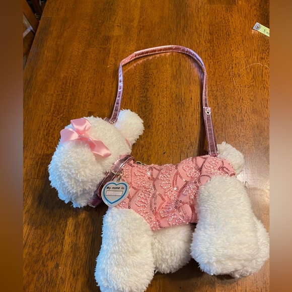 poochie & Co | Accessories | Poochie And Co Dog Purse White With A ...